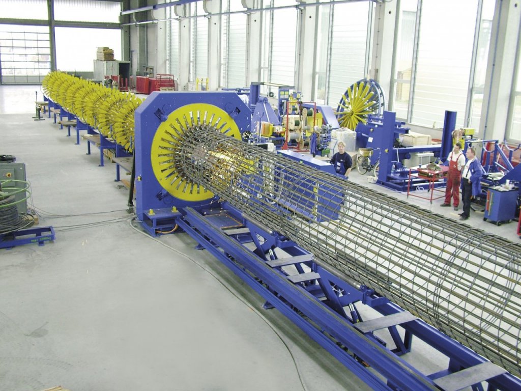 Cage welding machines for driven and bored piles, columns and beams | WIRE