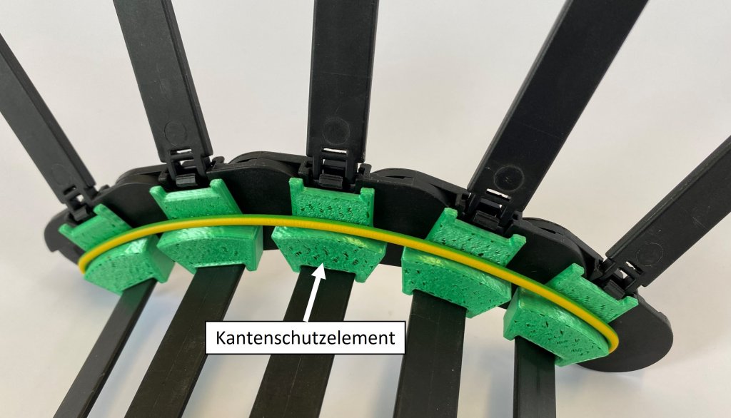 Kanten von Schleppkettenleitungen schützen | Draht