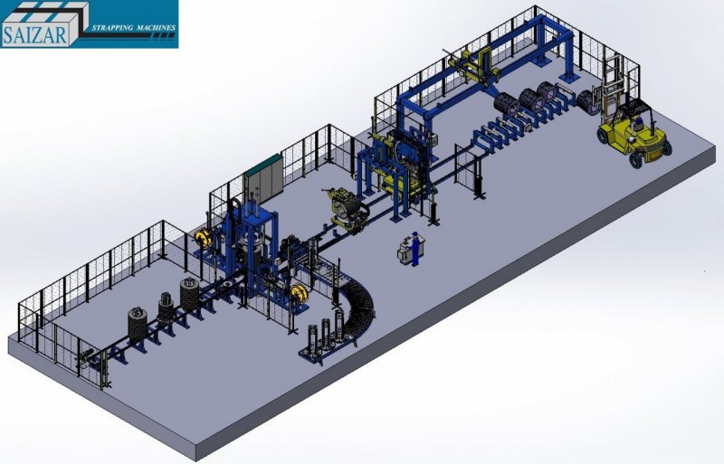 Start-up of a new wire coil strapping line | WIRE