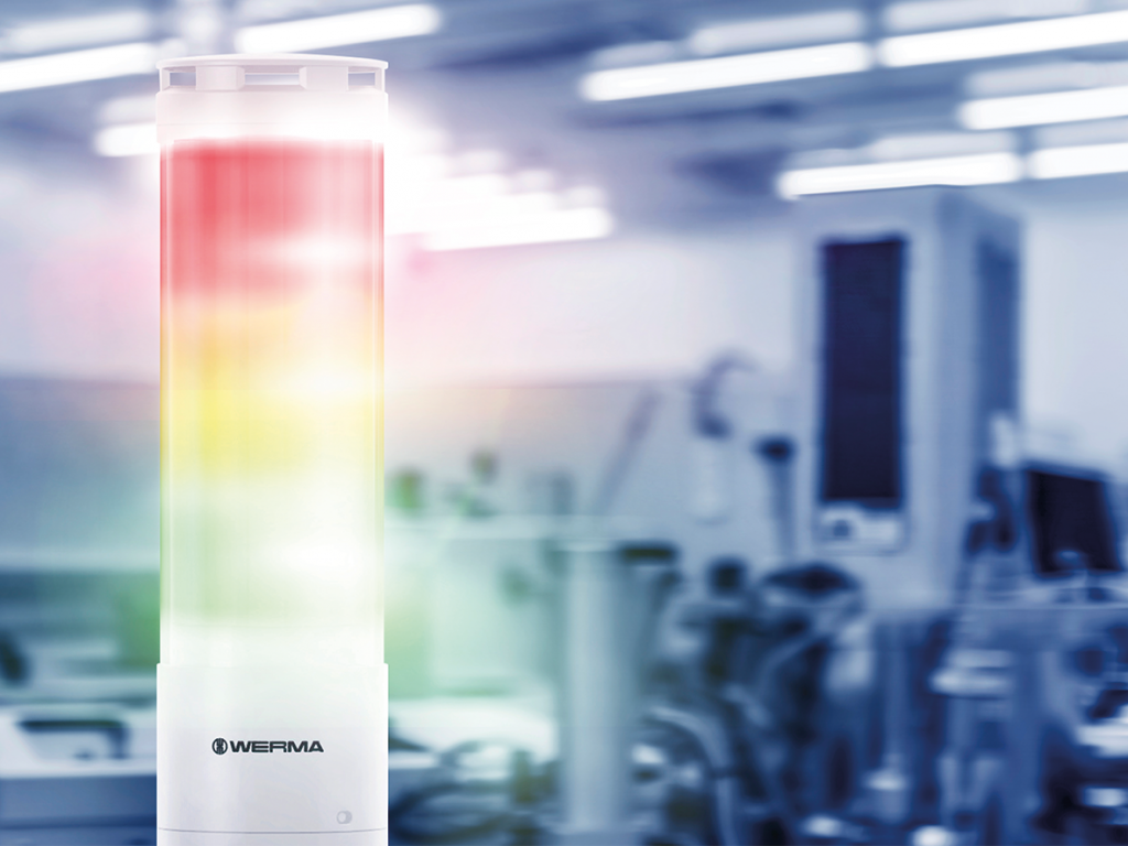 LED signal tower “eSign” – now also in white | WIRE