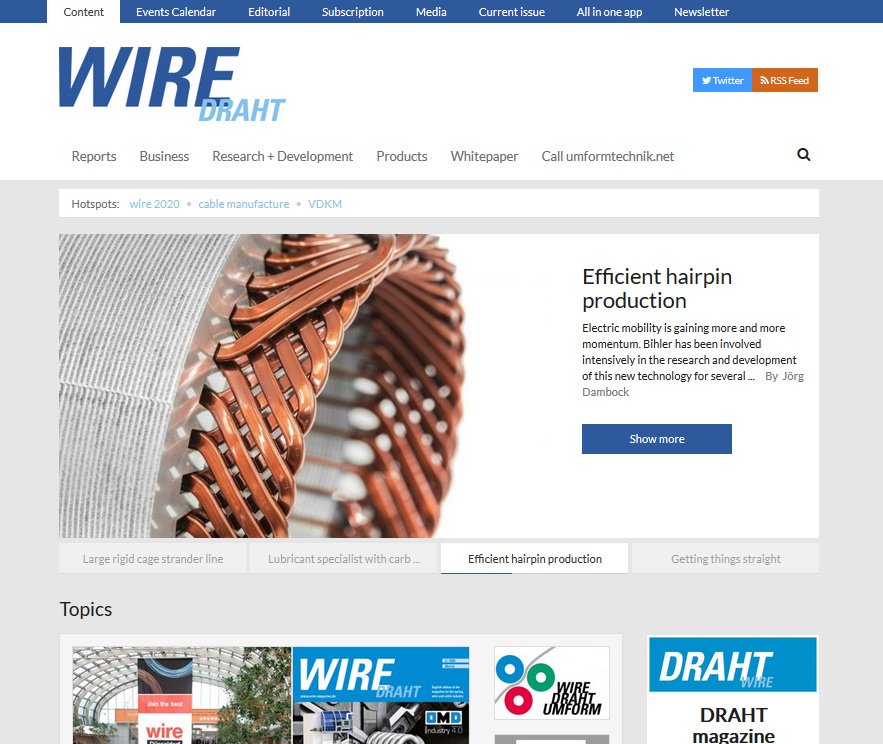 New online presence | WIRE